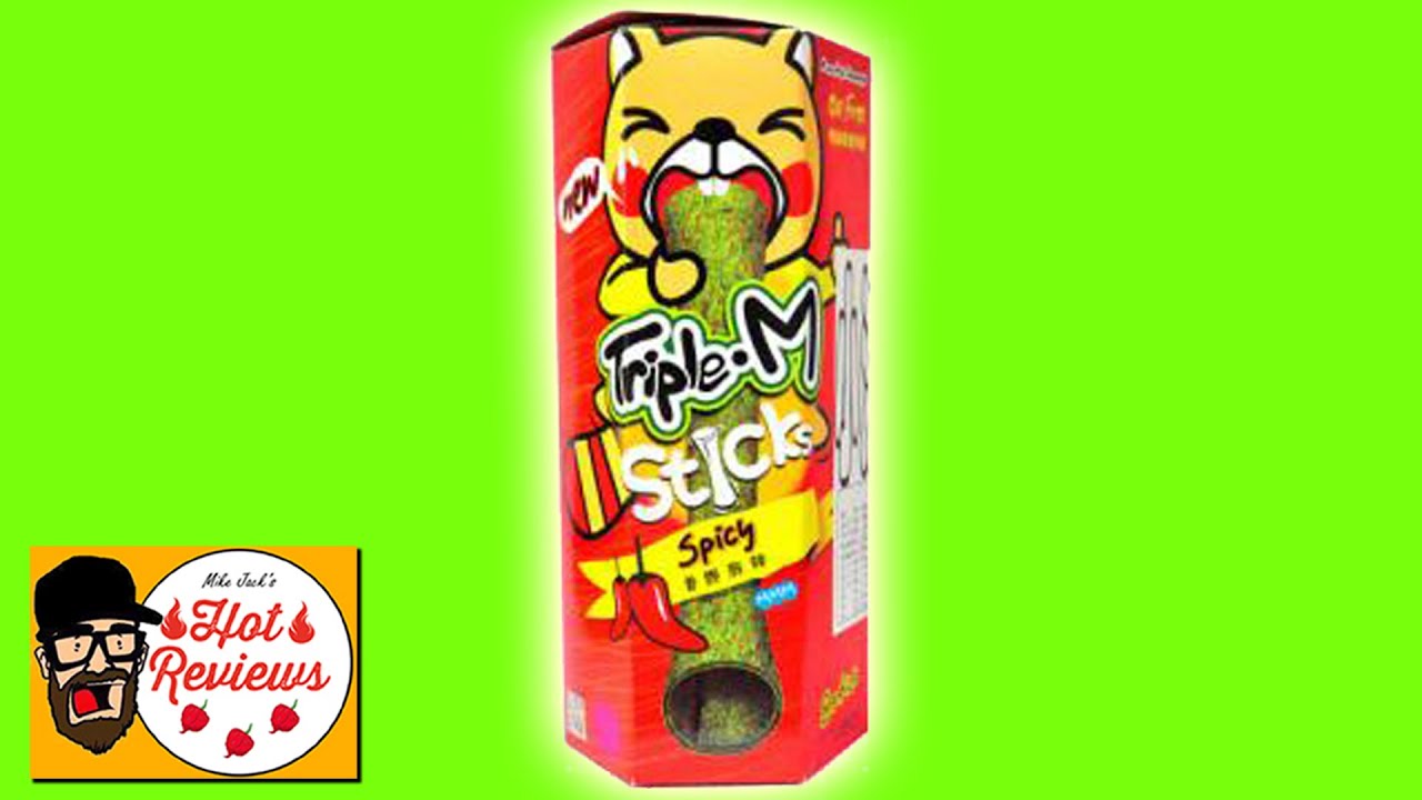 SPICY SEAWEED STICKS by TRIPLE M! Mike Jack’s Hot Reviews! - YouTube