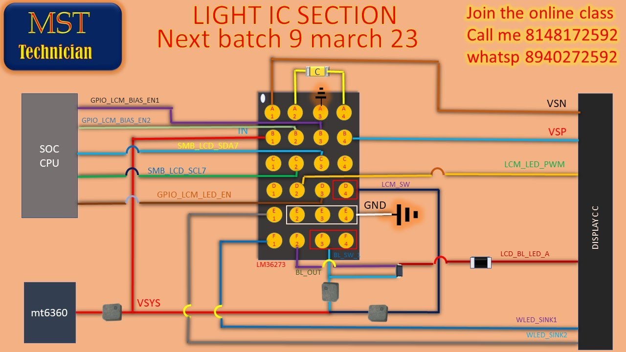 Redmi note 10 pro 5g Light ic section Lm36273 Light ic section All 5g ...
