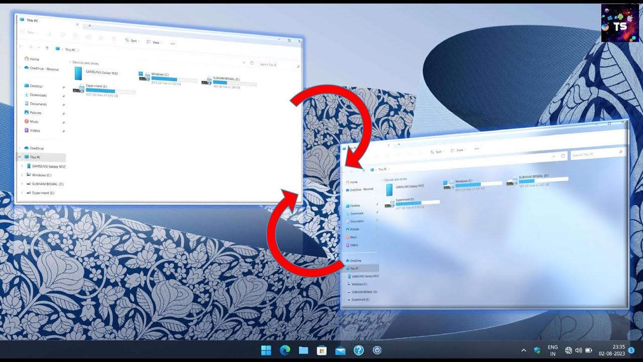 Give your File Explorer a transparent look — TRY THIS @tech_subham ...