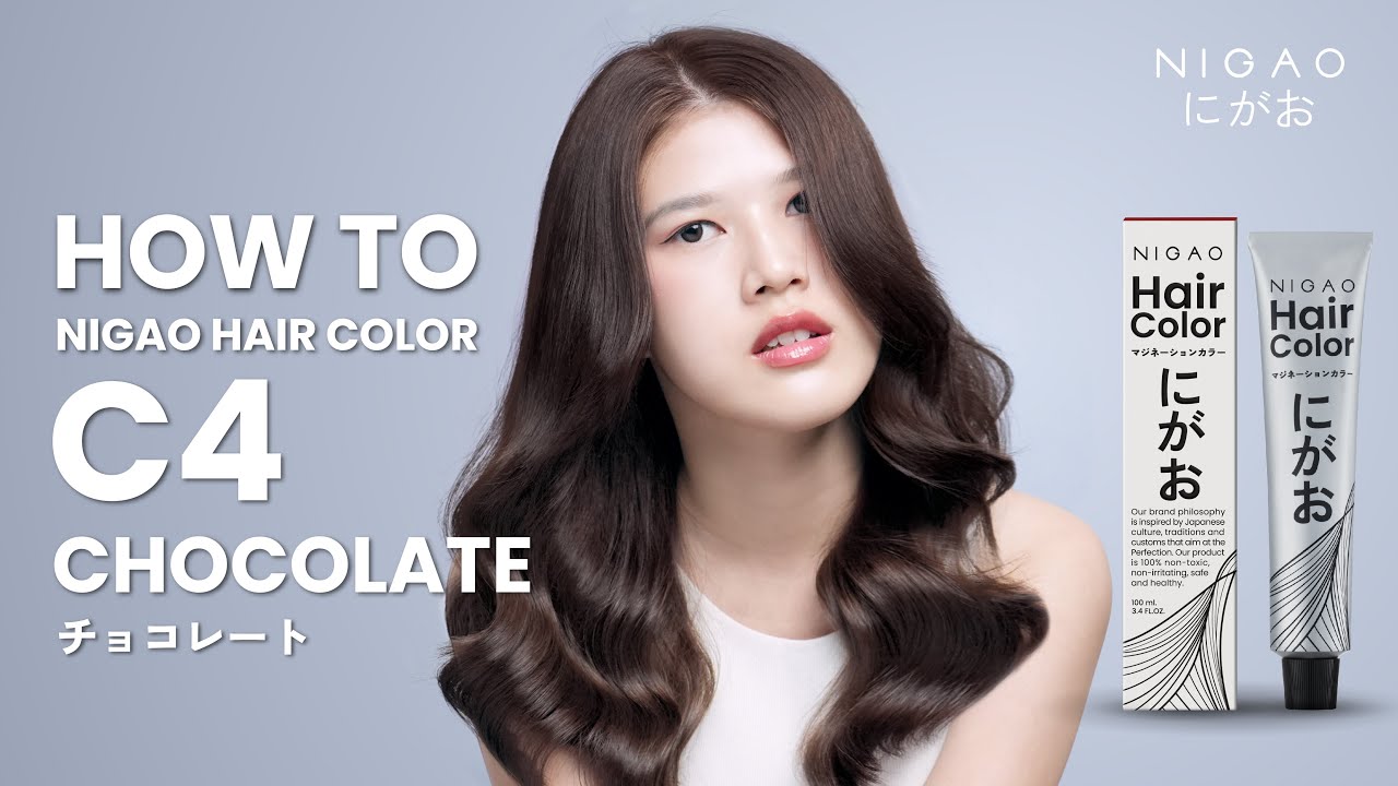 วิธีการทำสีผมนิกาโอะโทนแฟชั่น NIGAO Hair Color สีช็อคโกแลต C4 CHOCOLATE - YouTube
