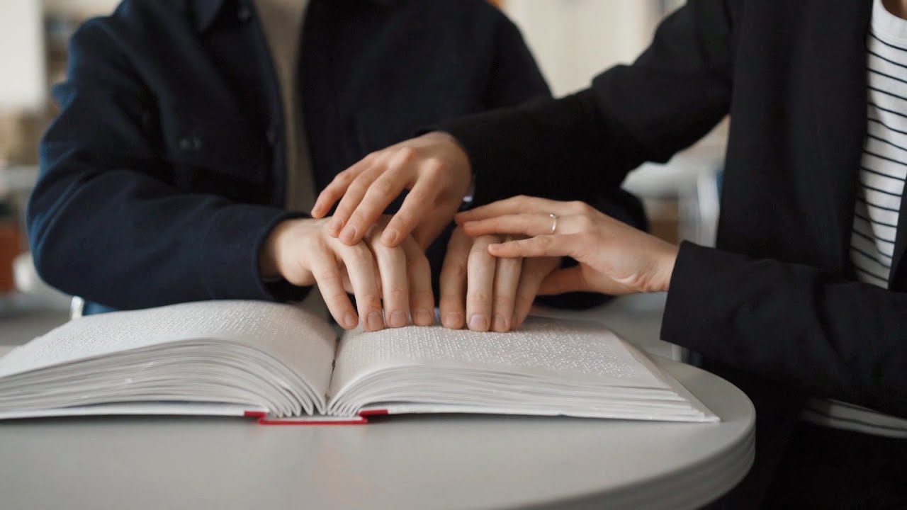 Reading Braille | Free Footage - Videos for content creators - YouTube
