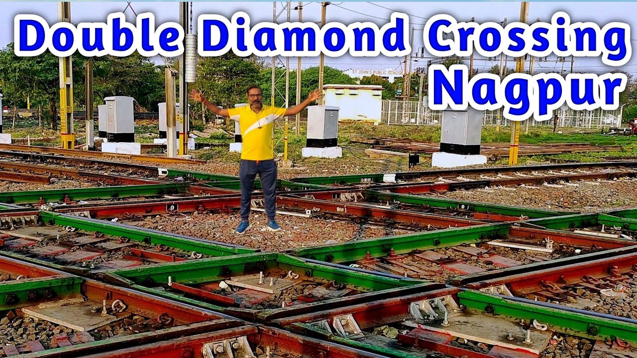 Double Diamond Crossing @Nagpur | Indian Railways Diamond Crossing ...