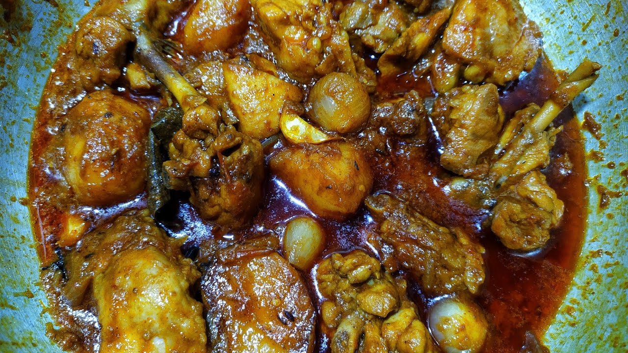 Chicken kosha in bengali style || Chicken kosha || Chicken Curry ...