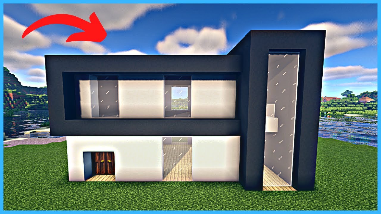 MINECRAFT : HOW TO BUİLD A MODERN HOUSE TUTORIAL EASY. - YouTube