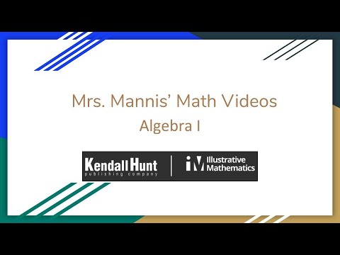 IM Algebra I Unit 1: Lesson 3 - YouTube