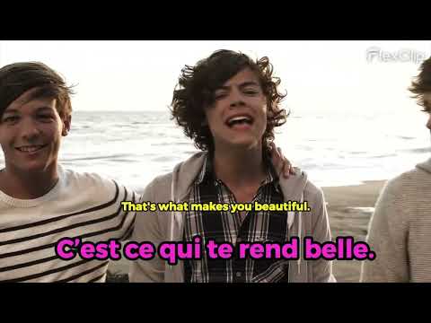 One Direction – What Makes You Beautiful [Clip Officiel] Paroles / Sous-titré en Anglais & Français