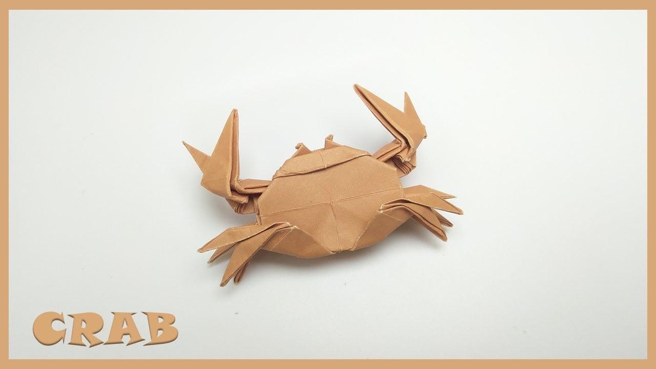 Hướng dẫn gấp con cua bằng giấy | How to make a paper Crab Easy ...