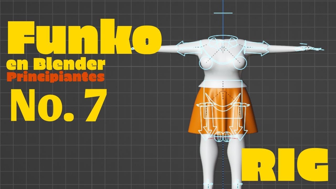 Modelar Funko en Blender / Esqueleto, Armadura, Rig/ Blender ...