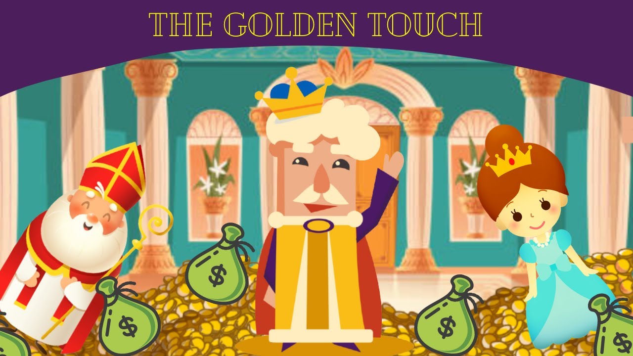 THE GOLDEN TOUCH| Class 3 English|Stories for kids| KING MIDAS| GREEK ...