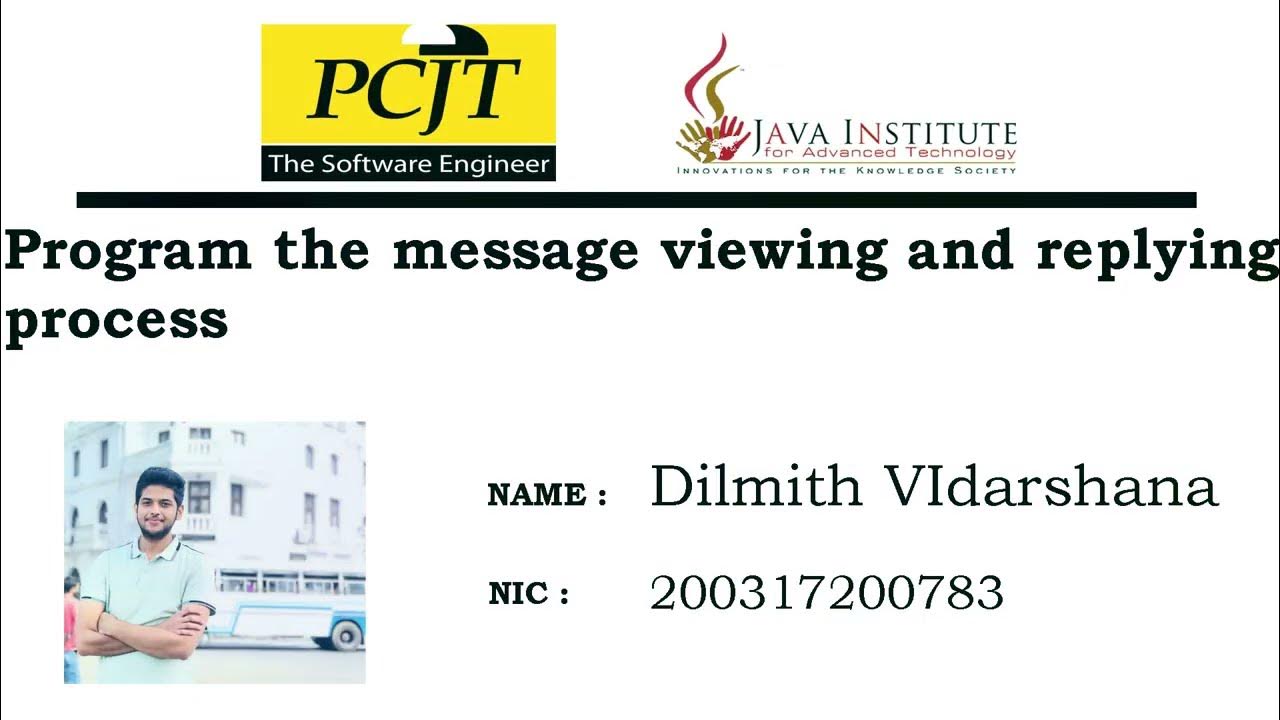 Program the message viewing and replying process - YouTube
