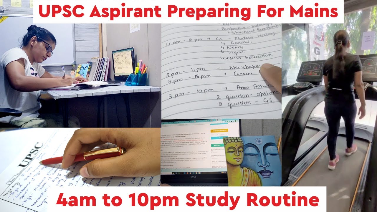 4am to 10pm Study Routine of an Aspirant | Daily Life of UPSC aspirant ...