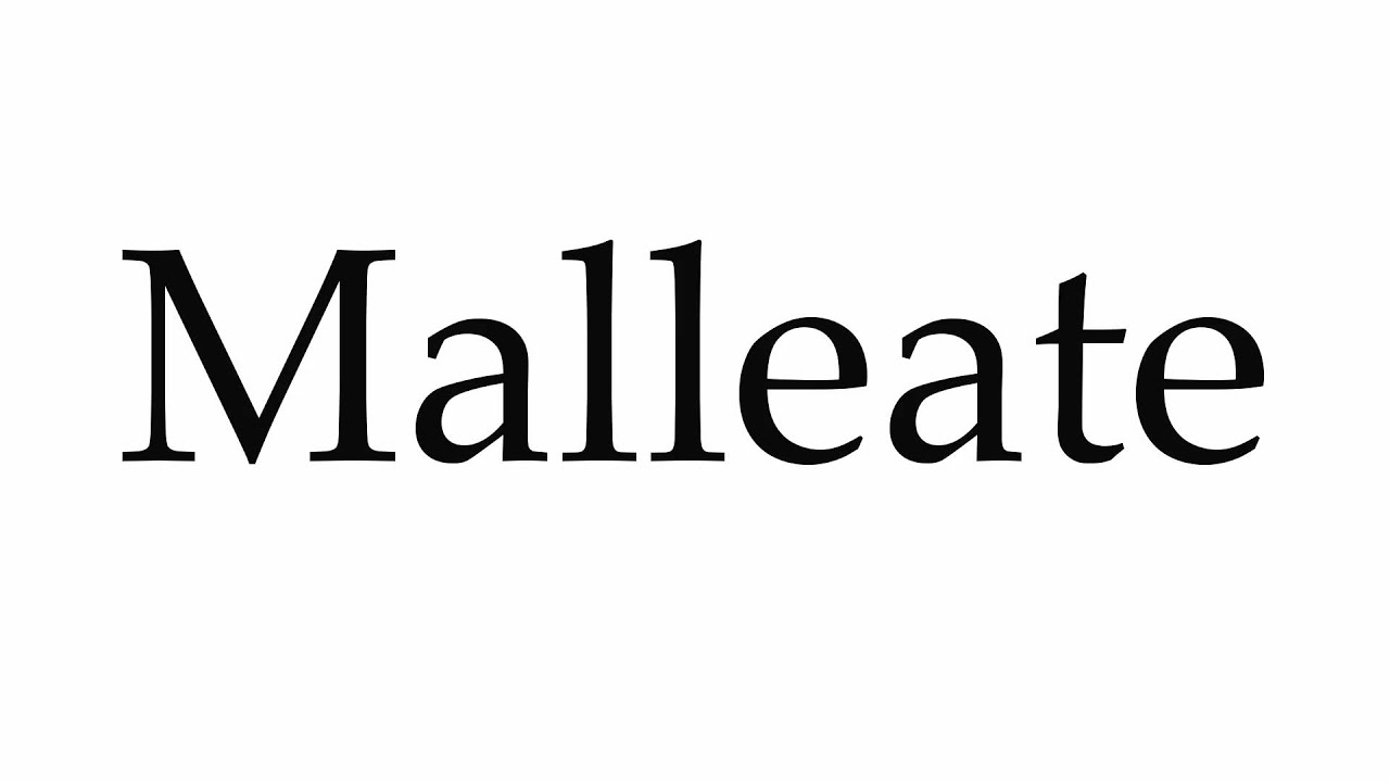 How to Pronounce Malleate - YouTube