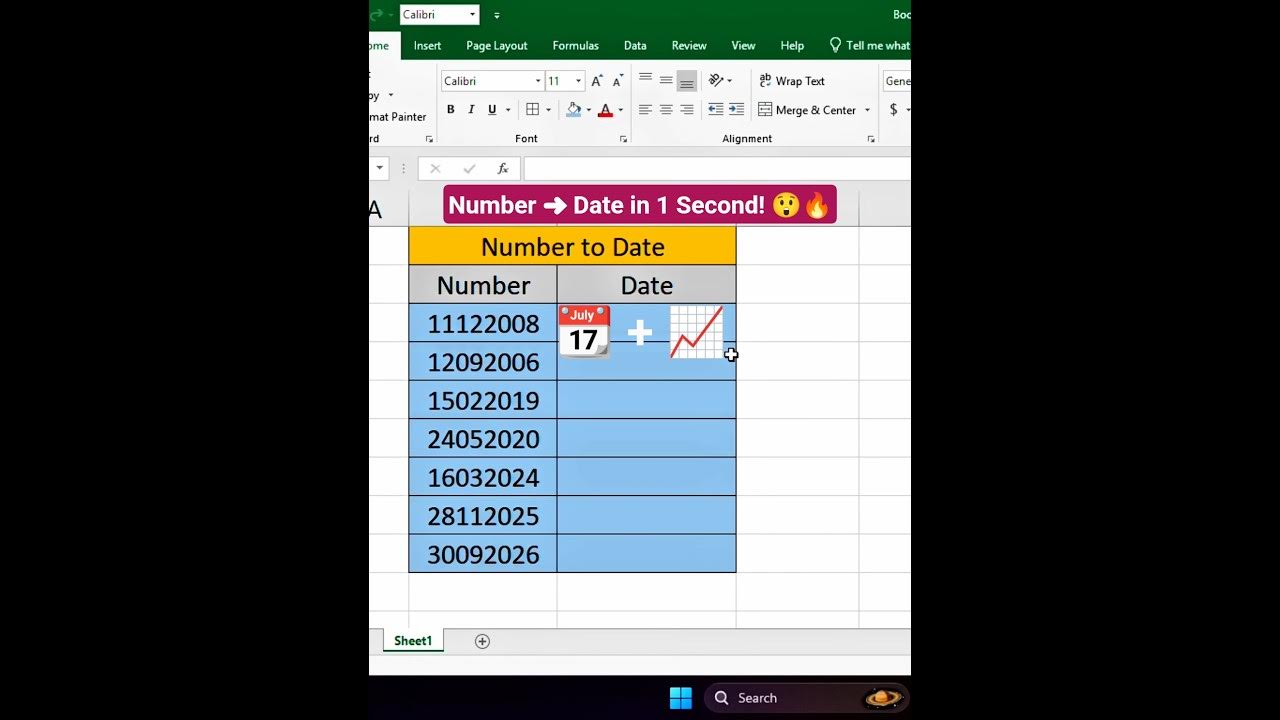 Convert Number to Date in Excel 🔥 | Hidden Excel Magic Formula 2025 | # ...