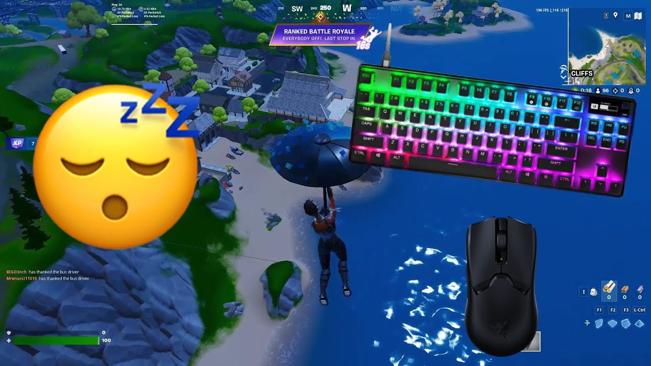 SteelSeries Apex Pro TKL ASMR 😴Fortnite Remix Ranked Solo🏆 Satisfying ...