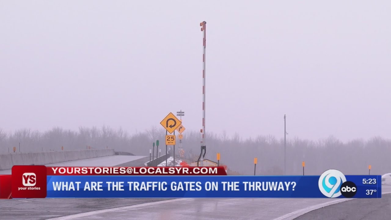 What are the traffic gates on the Thruway? - YouTube