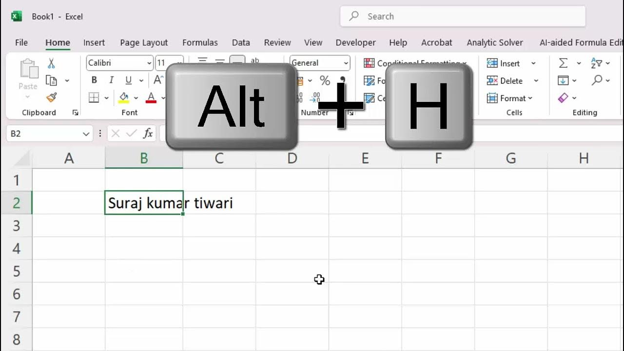 Short cut key to wrap text in Ms Excel@COMPUTEREXCELSOLUTION #excel #exceltips #exceltricks ...