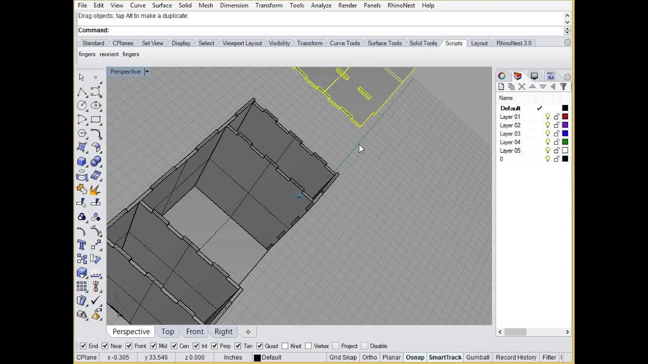 my laser box finger-joint script + RhinoNest = awesome - YouTube