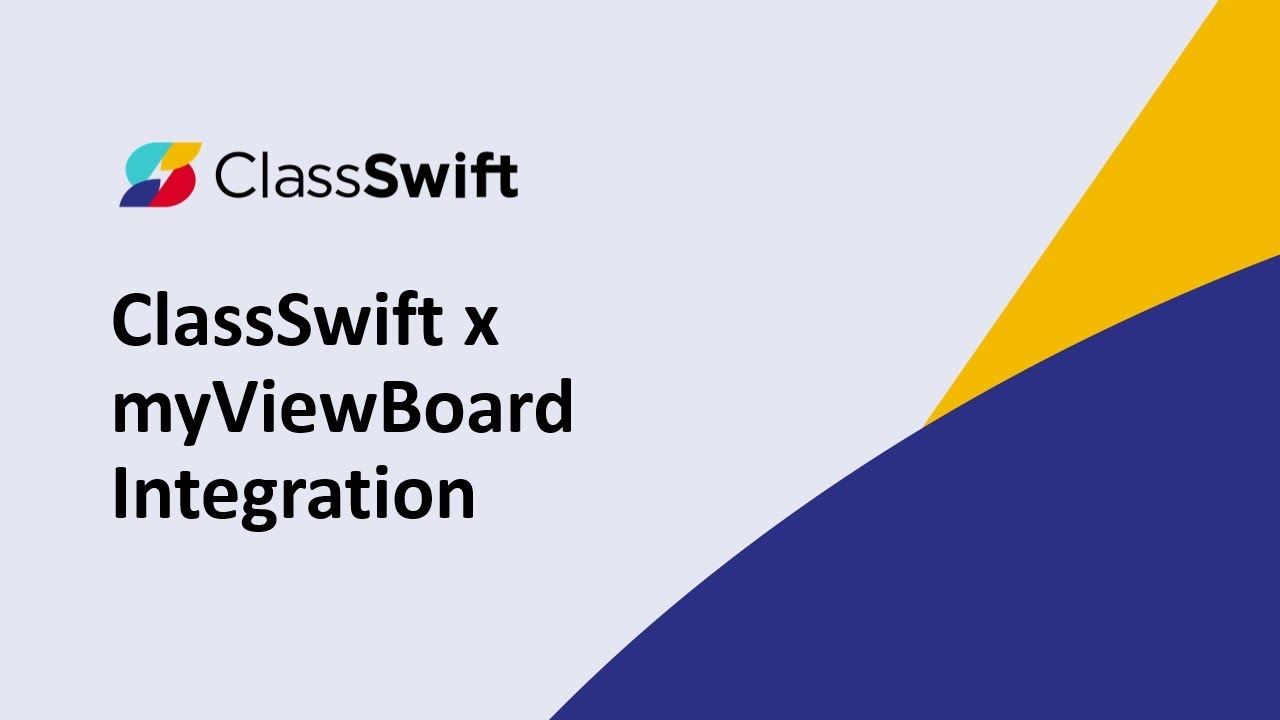 ClassSwift x myViewBoard v2 Integration - YouTube