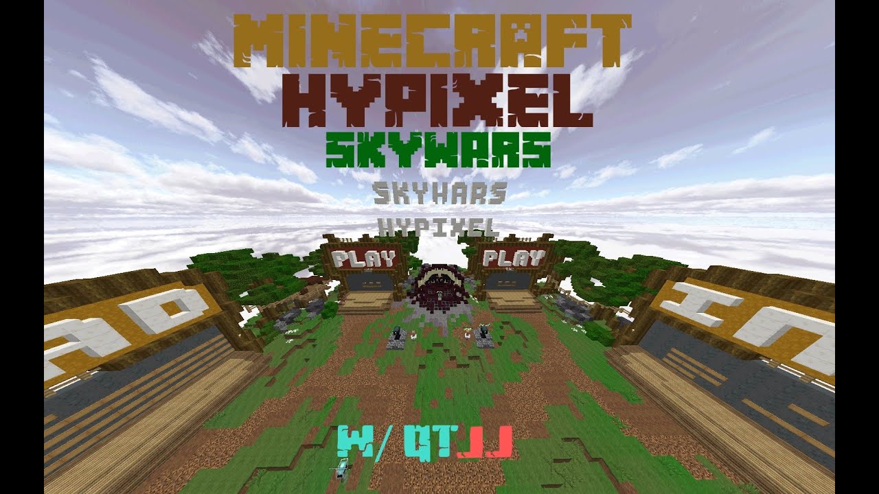 Minecraft SOLO SKYWARS "POWER V BOW" #2 w/qTJJ - YouTube