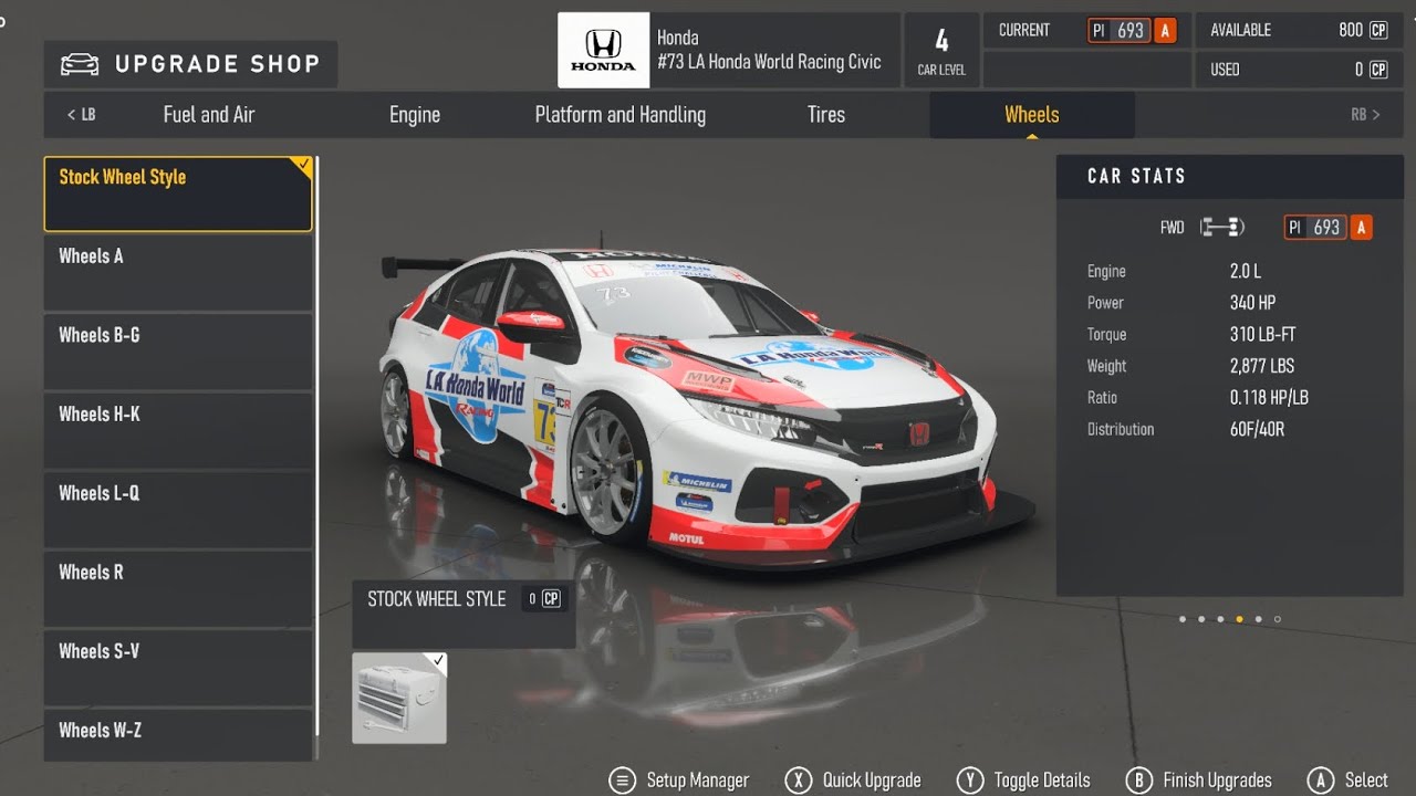 2020 #73 LA Honda World Racing Civic - Race Tune FM - YouTube