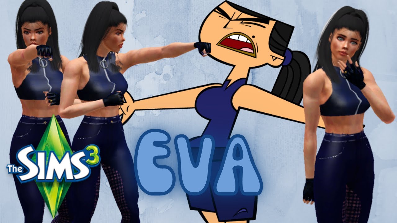 CAS Cartoons Episode 12 | Eva in The Sims 3 | Total Drama Island ...