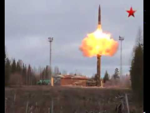 Russian military secret - Russia's long-range missile TOPOL-M launch