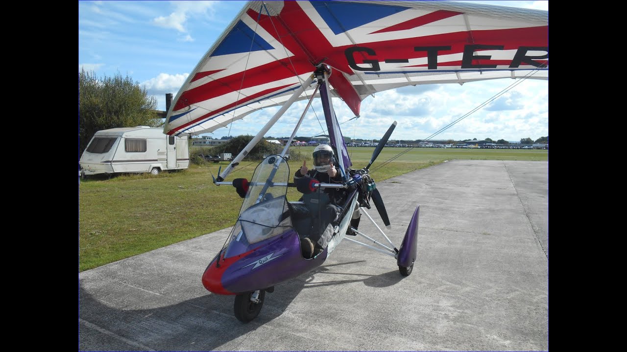 Mike goes Microlight flying over Dorset - YouTube