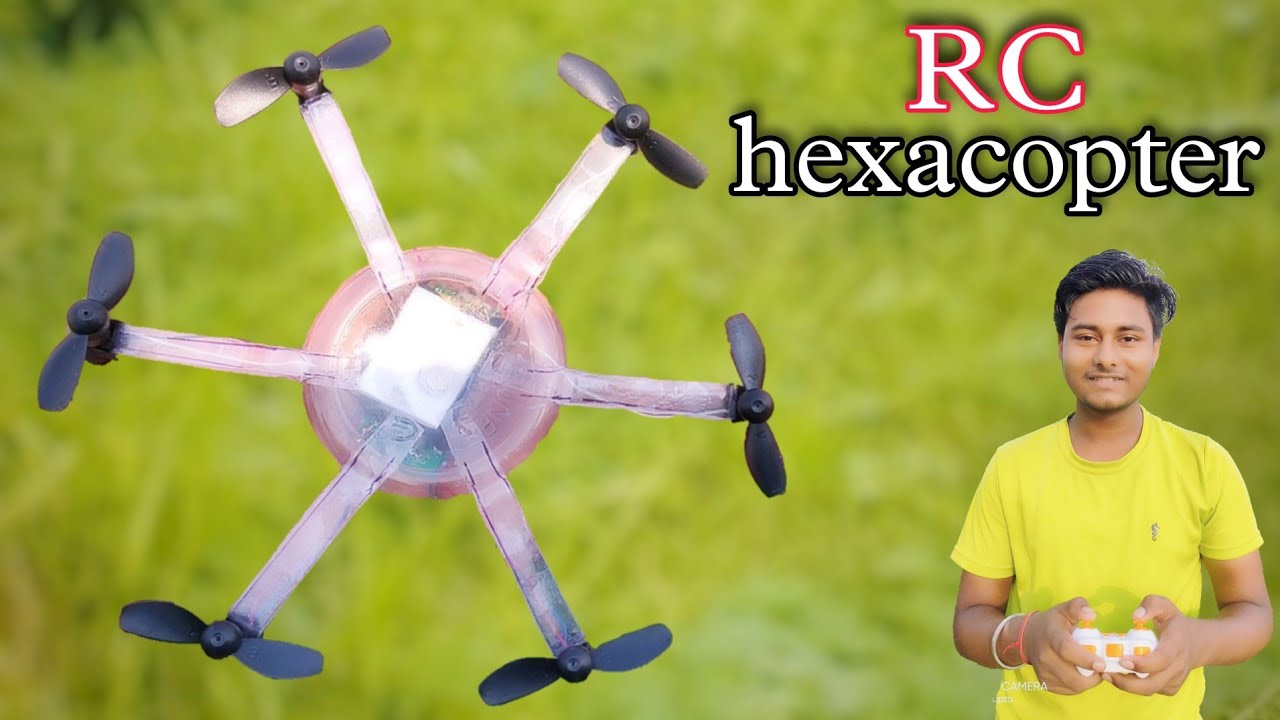 How to make drone at home ||DIY hexacopter || science project - YouTube