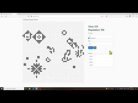 Interactive Conway's Game of Life Implementation - YouTube