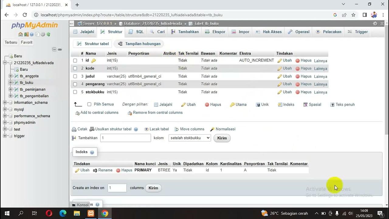 Tutorial membuat database, trigger dan relasinya - YouTube