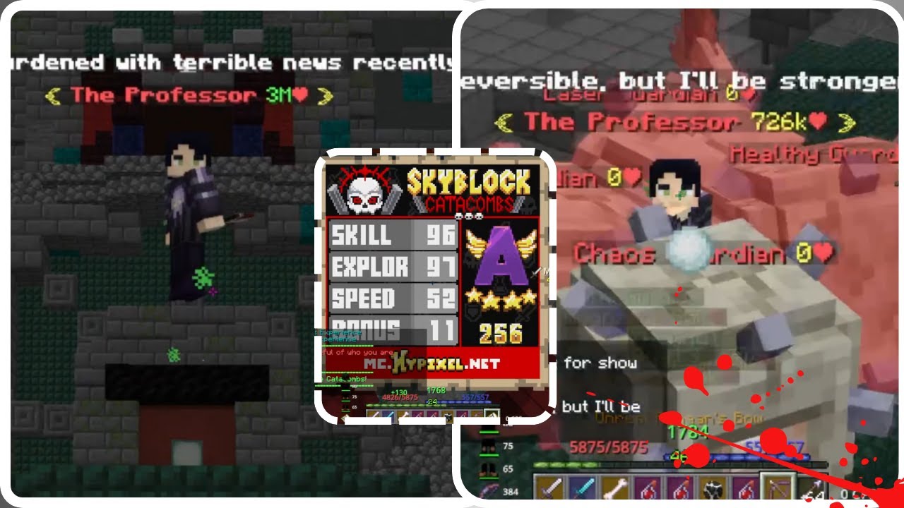 Dungeon Floor 3 (The Professor) Solo Gameplay P1 Hypixel Skyblock🔥 #HypixelSkyblock #Minecraft ...