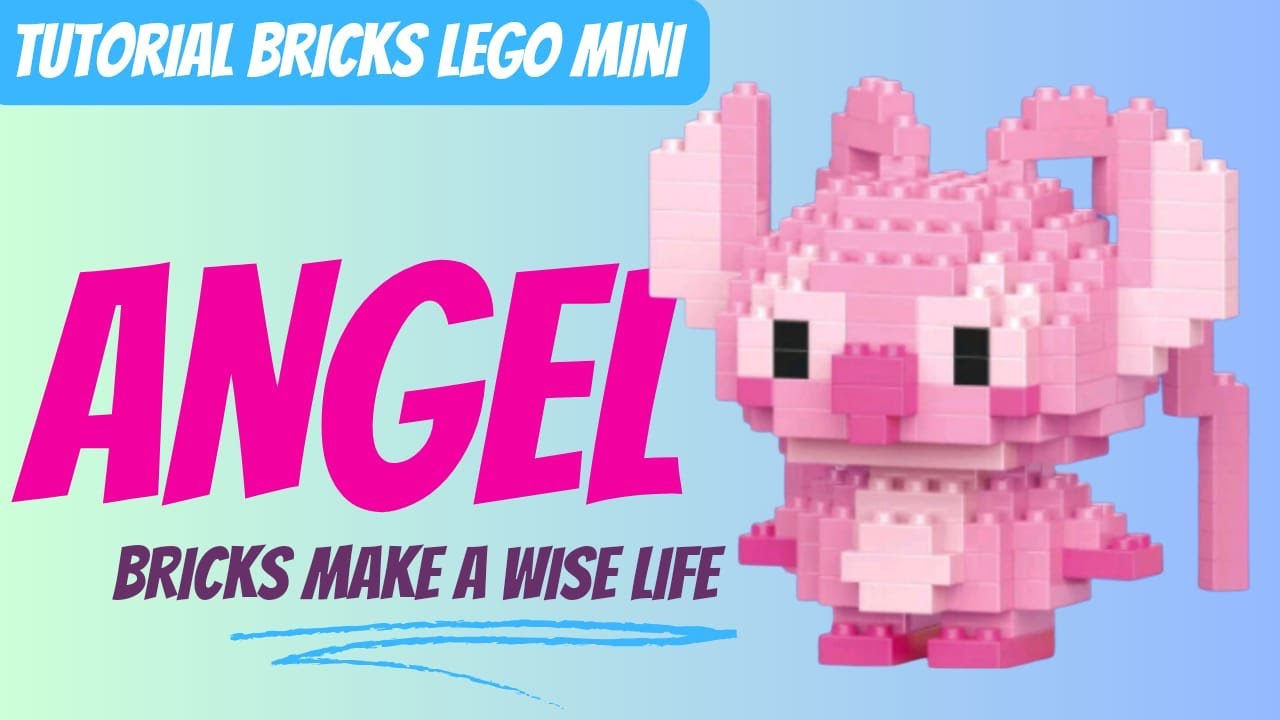 TUTORIAL STITCH ANGEL LEGO MINI BRICKS (bahasa) - YouTube