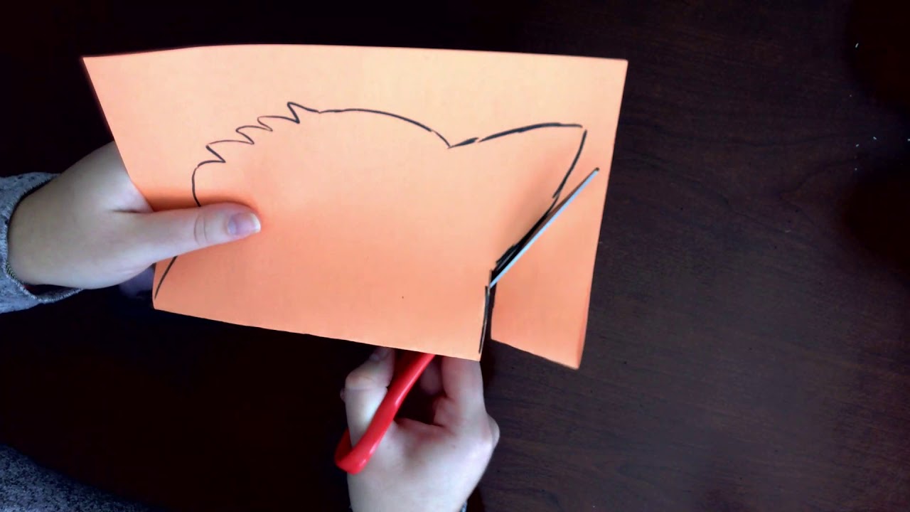 1st grade: How to make the base mask shape - YouTube