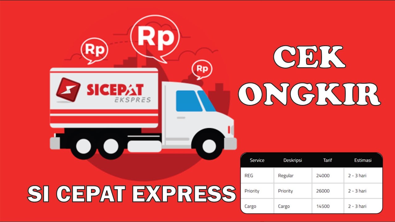 CARA CEK ONGKIR SI CEPAT. ONGKOS KIRIM SI CEPAT EXPRESS TERBARU - YouTube