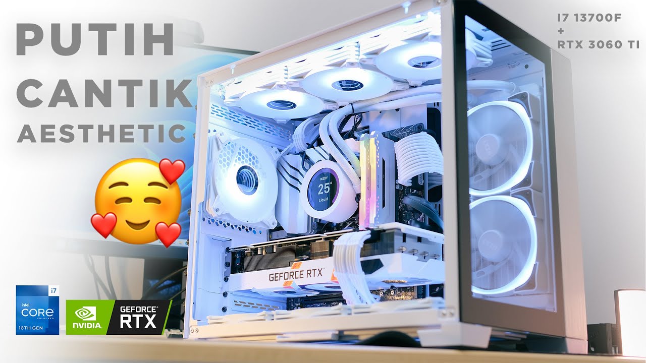 Putih, Cantik, Kelas! Rakit PC Idaman All White 2.0 🥰 | I7 13700F + RTX ...