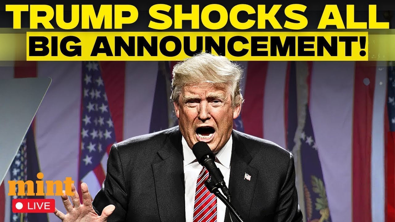 Donald Trump LIVE: Trump's Stunning Announcement | Trump Latest News ...