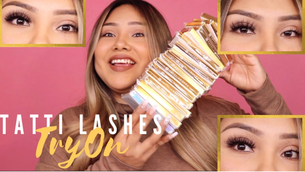 TRYING TATTI LASHES || HUGE PURCHASE || REVIEW - YouTube