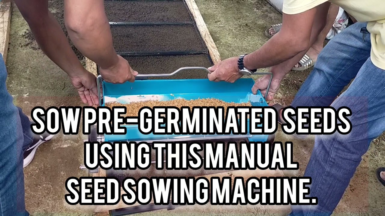 Kubota Manual Rice Seeder Machine. Hands-on training at Brgy Lunas ...