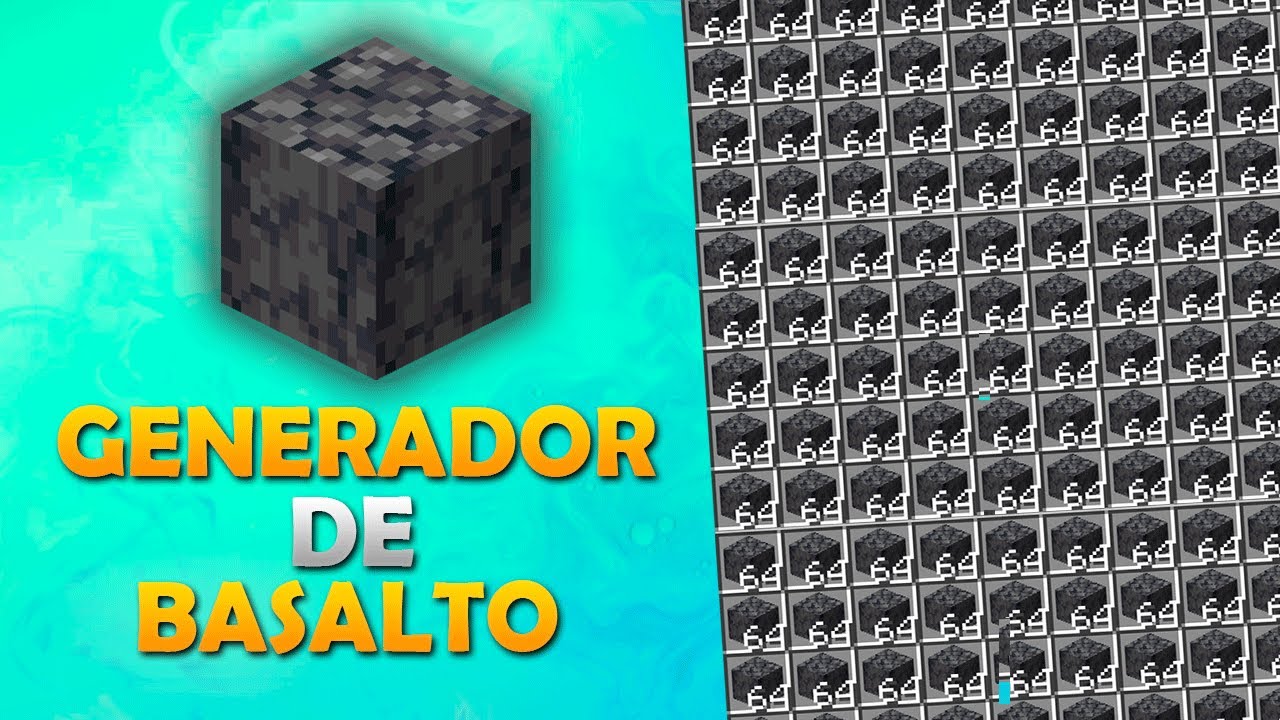 Generador de Basalto SIMPLE con POCOS RECURSOS 🔥 Tutorial Minecraft 1.16 - YouTube