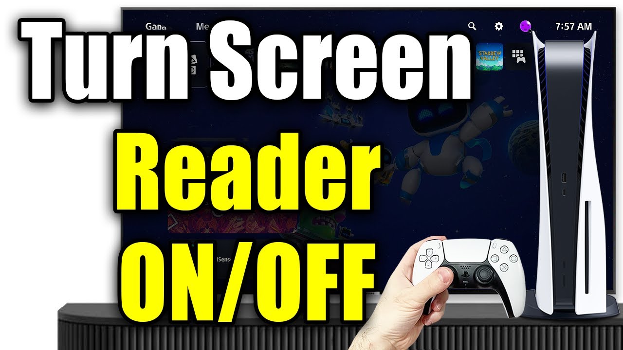 How To Turn Screen Reader/Talking Voice ON or OFF on PS5 - YouTube