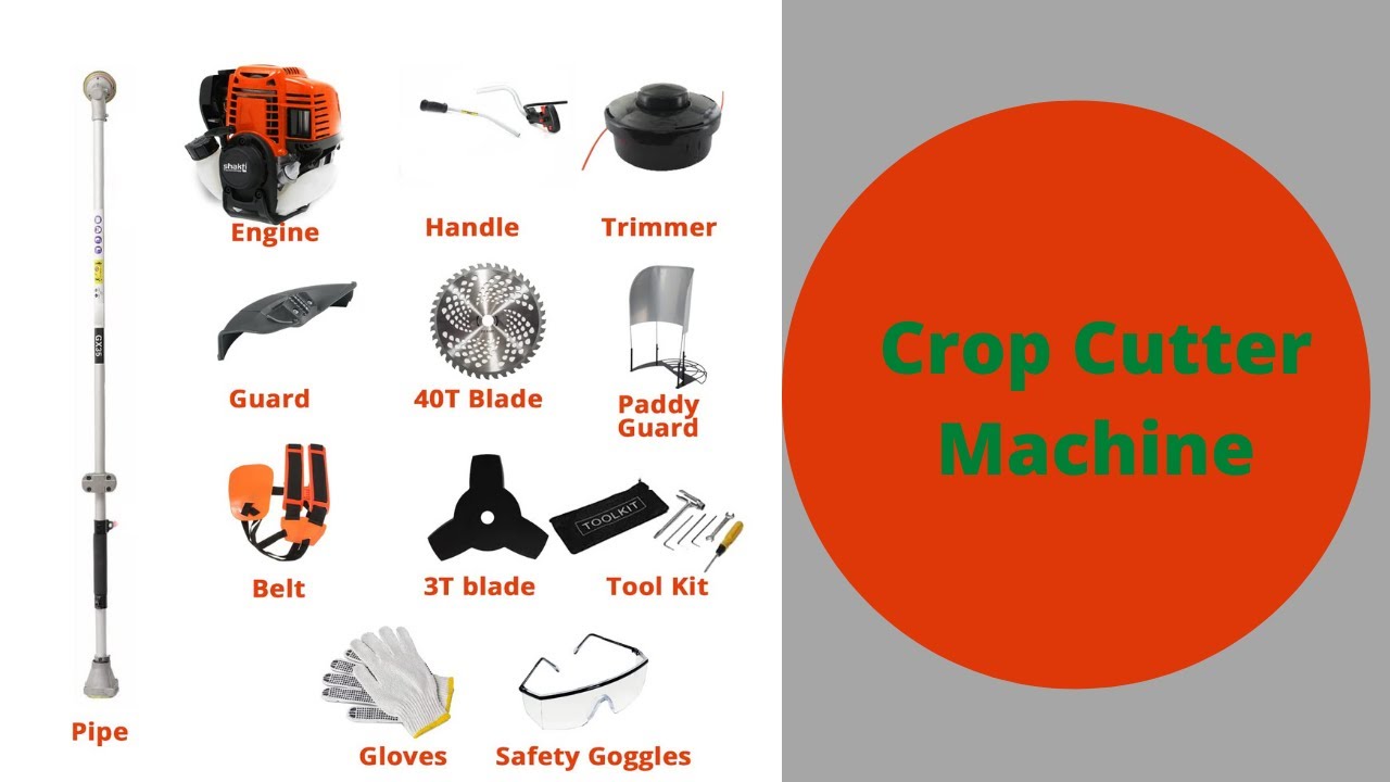 Shakti Technology Brush Cutter 4 Stroke Side Pack Crop Cutter Machine ...