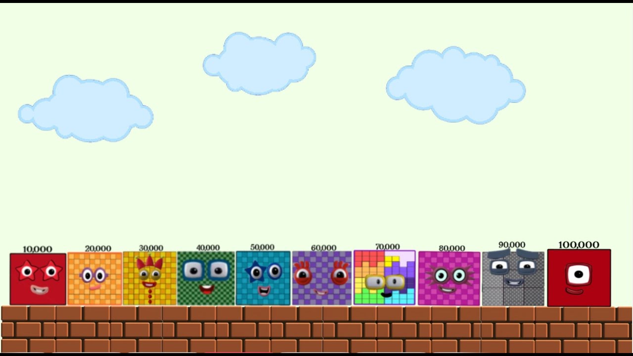 Numberblocks 10 Times Table in Level 1 to 4 and generate up to 100 000 ...