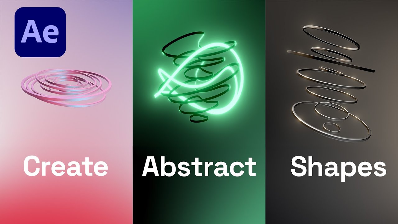 How to Create 3D Abstract Shapes in After Effects - YouTube