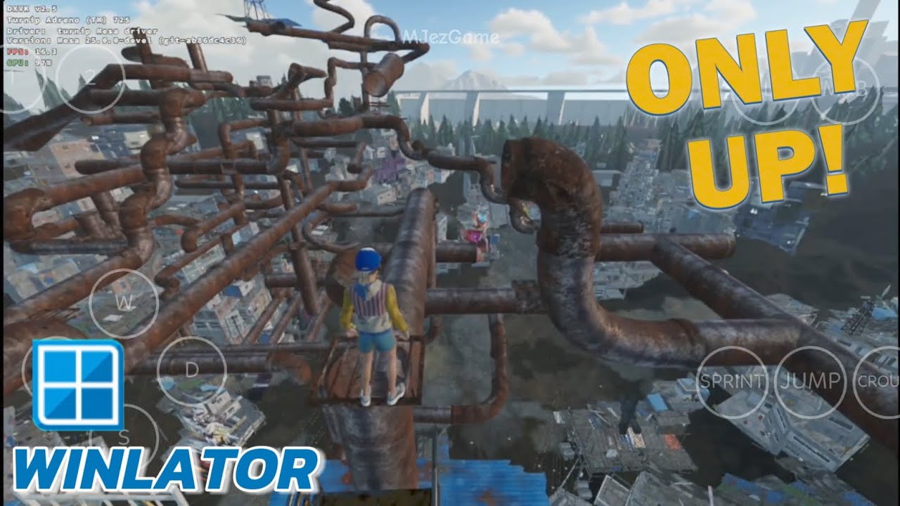 Winlator Glibc (Afei) - Gameplay Only Up! (Windows) On Android - YouTube