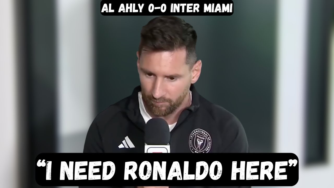 Lionel Messi BEGS Ronaldo to join Inter Miami - Post Match Interview ...