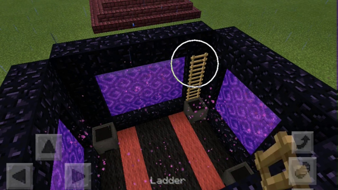 How to Build a Nether Structure in MineCraft PE - YouTube