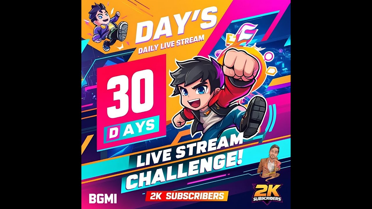 30 Day's Daily Live Stream Challenge...|| #DAY 3 - YouTube