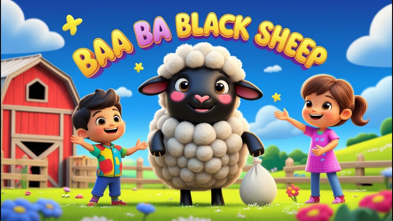 Baa Baa Black Sheep | Fun & Friendly Farm Song for Kids | Nursery Rhyme ...