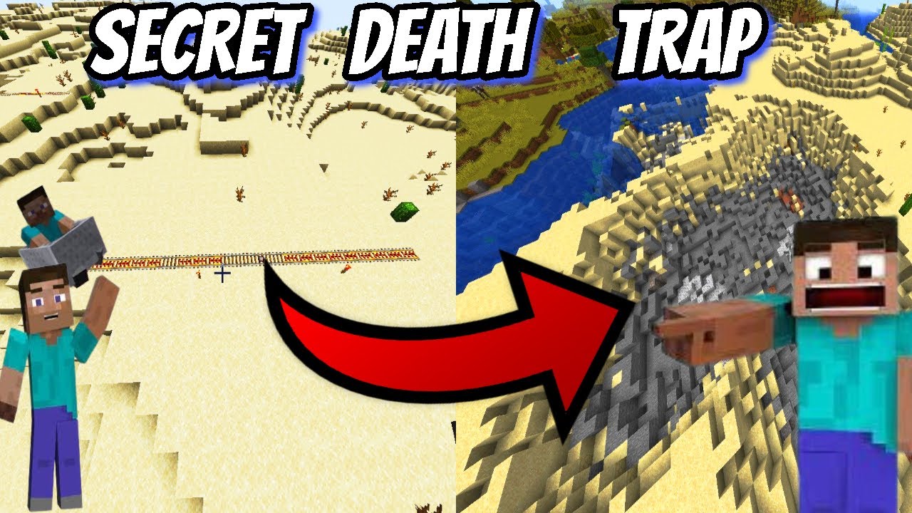 How to make secret death trap in minecraft - YouTube