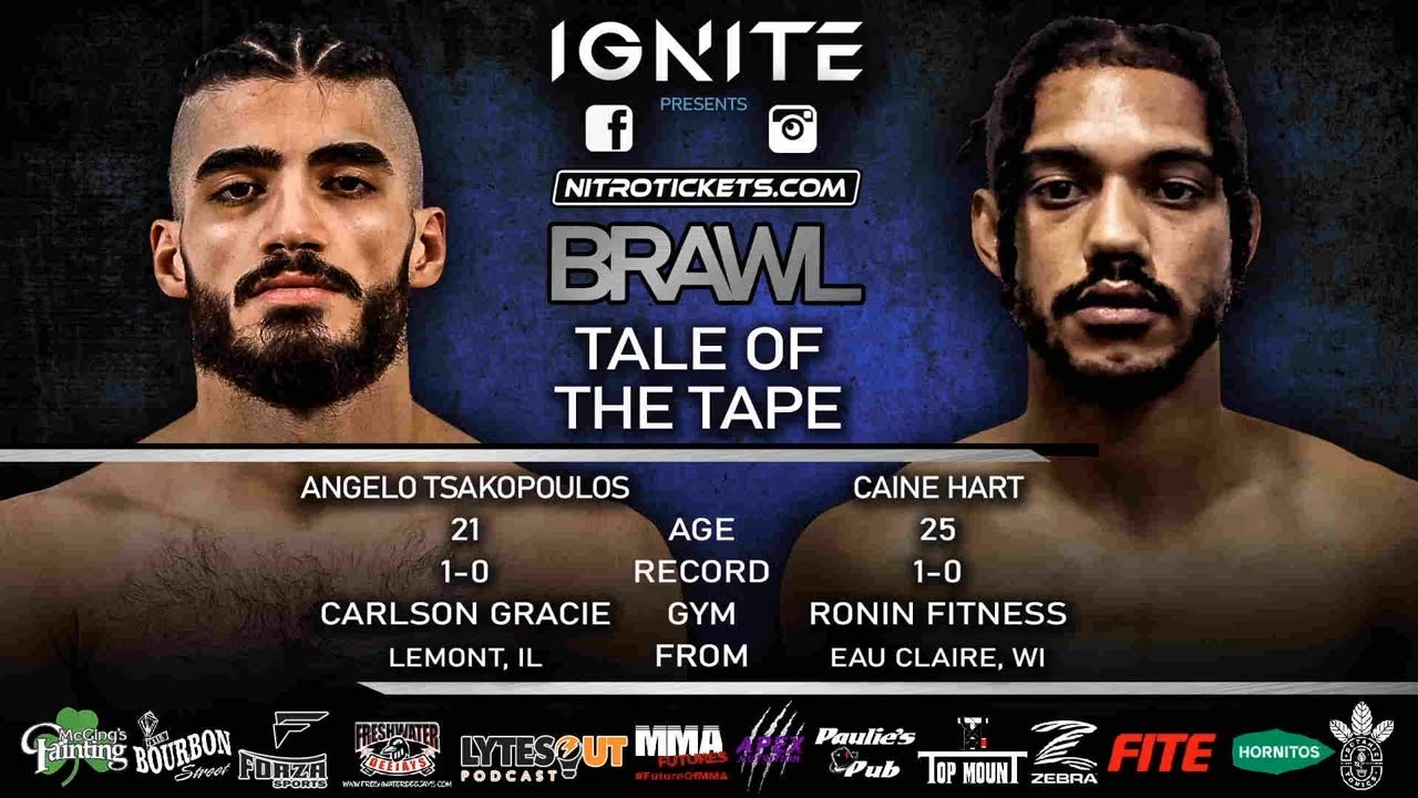 Brawl at Bourbon 4 Angelo Tsakopoulos vs Caine Hart - YouTube